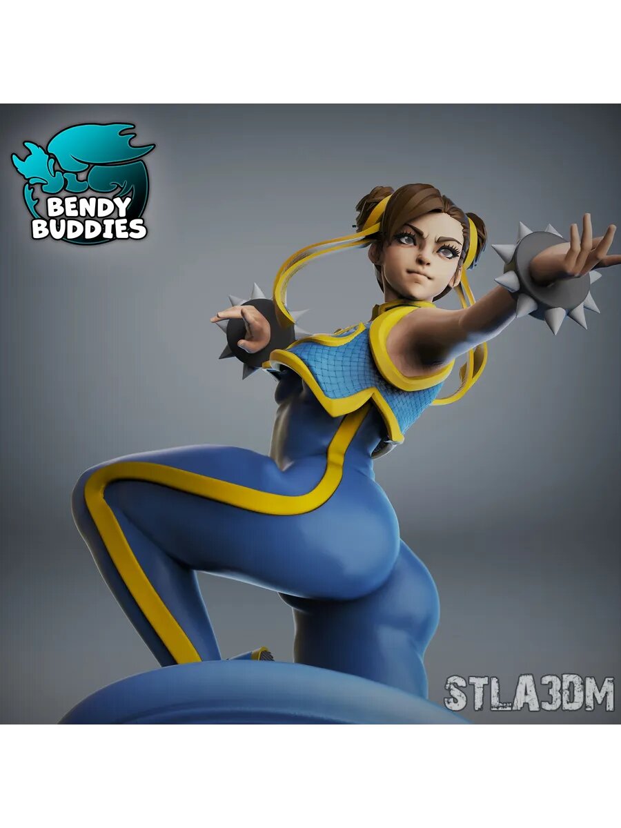 Коллекционная фигурка Chun Li под покраску 20 см