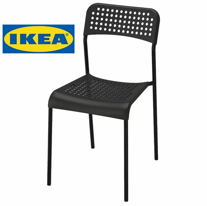 Стул икеа черный Адде, 1 шт, IKEA ADDE