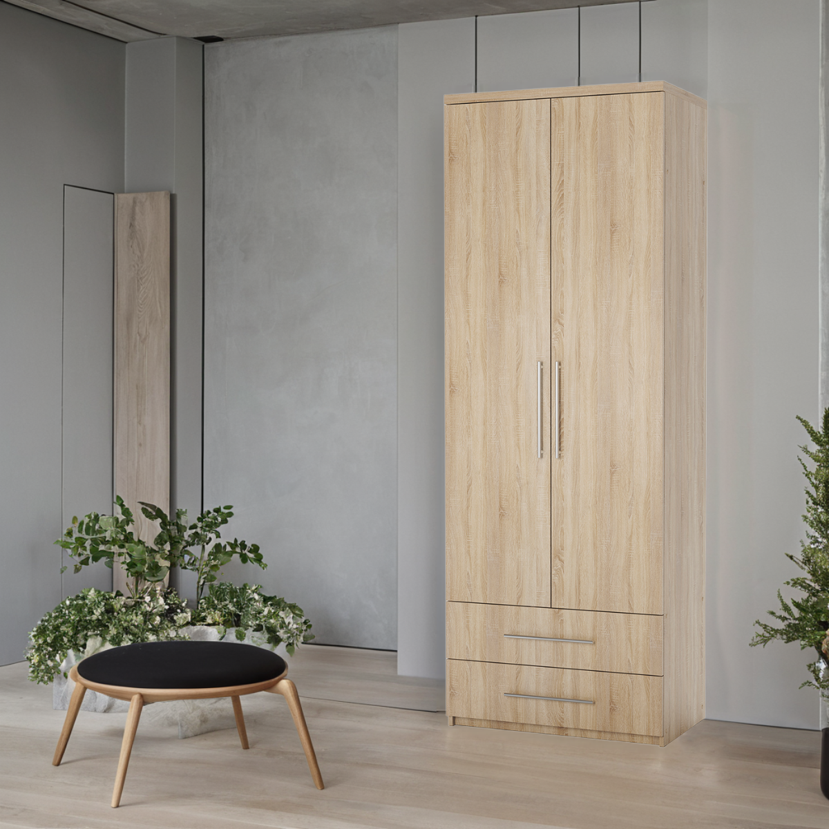 Шкаф комбинированный с ящиками Ритм МКЯ-22 80х45 Дуб Сонома