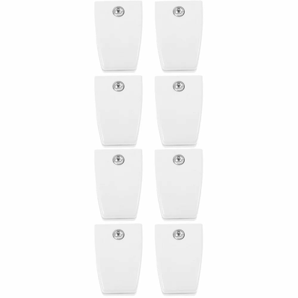 Комплект из 8 белых пластиковых зажимов для настольных перегородок, для дома и офиса