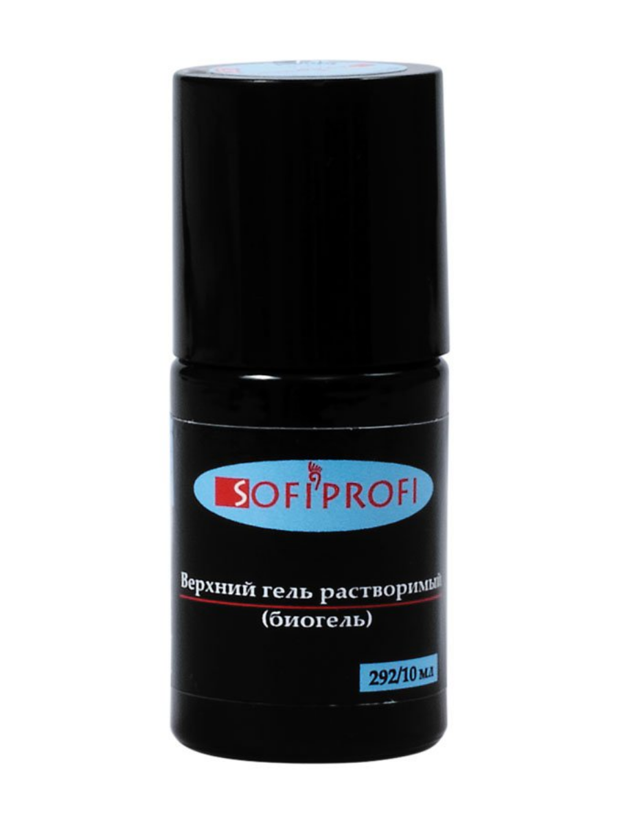 Верхний гель топ для маникюра растворимый биогель Sofiprofi Top Coat, 10 мл