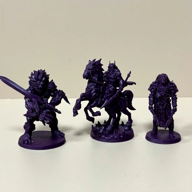 Lot Master Enemy Heroes Nemesis Allies Beast Миниатюры Фиолетовый, 3pcs Purple Minis
