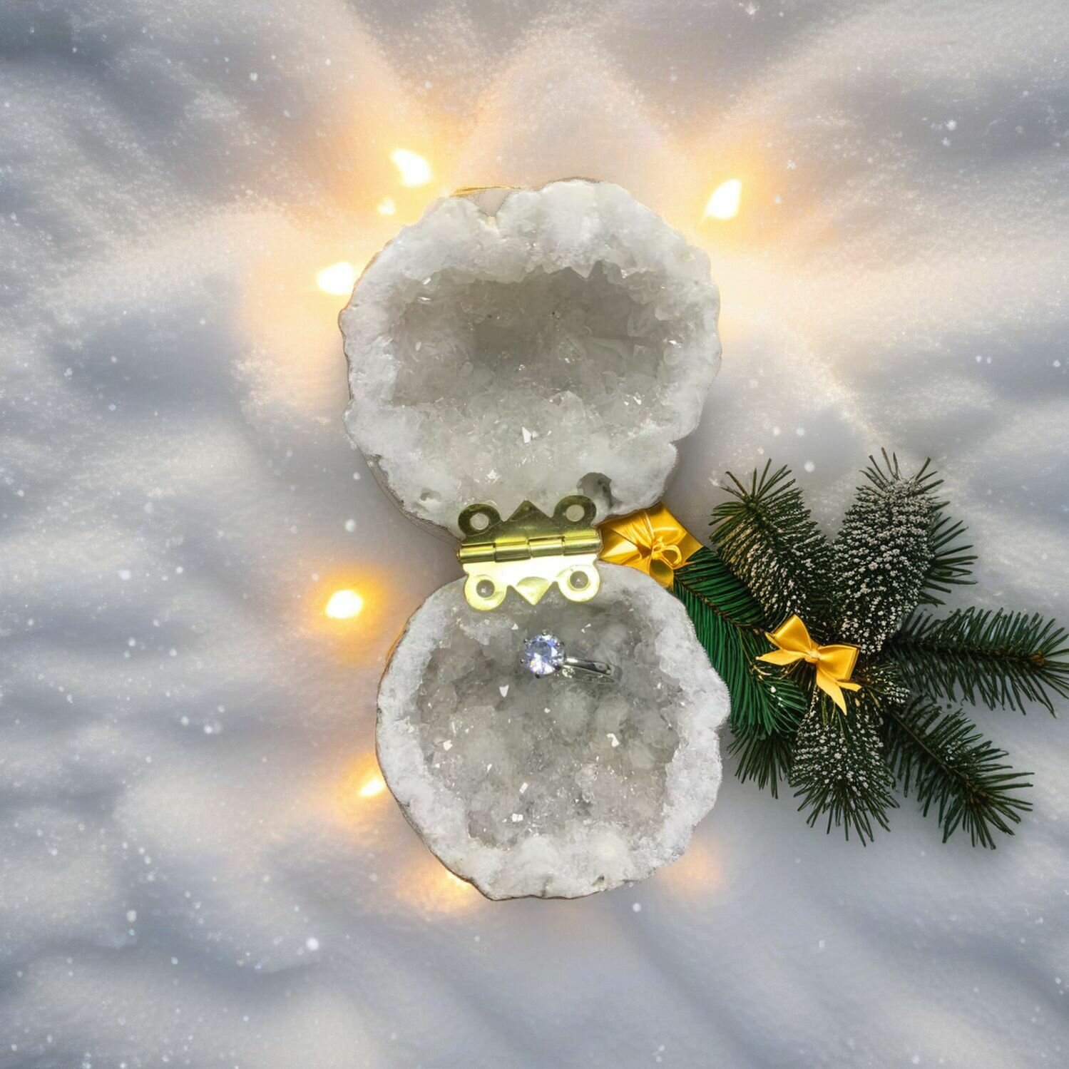 Шкатулка для колец из марокканского хрусталя 5-6cm