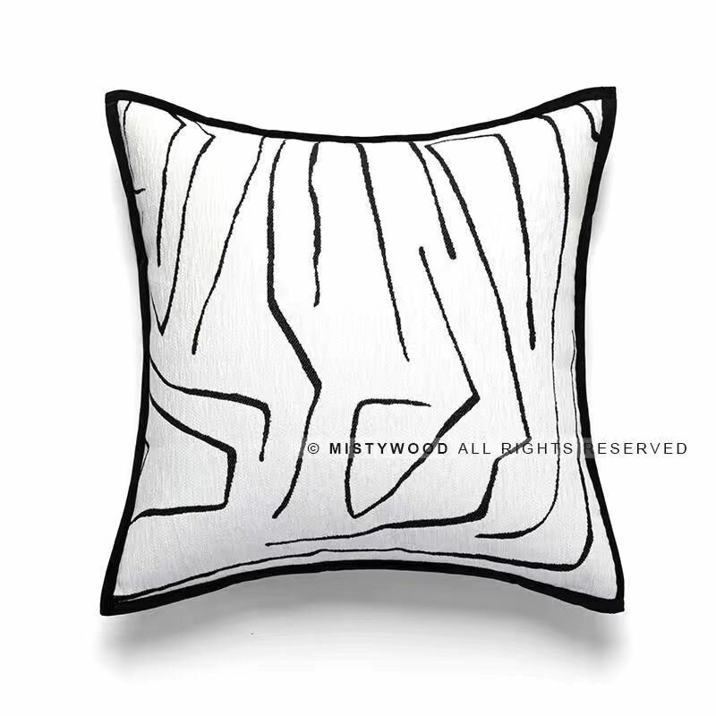 Современная подушка для дивана в гостиной, 3D асимметричная подушка с перекрученными полосками, наволочка для подушки в европейском и скандинавском стиле для спальни