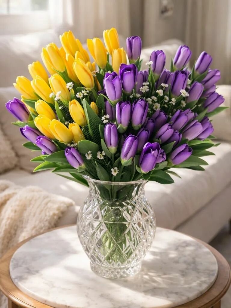 Букет искусственных цветов Крокусы