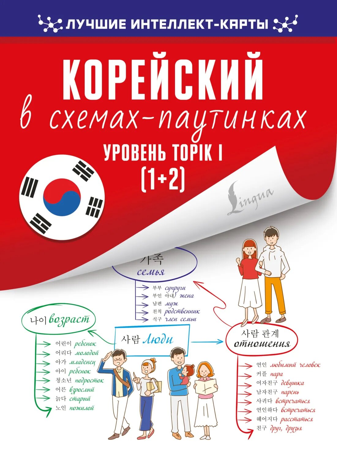 Корейский в схемах-паутинках. Уровень TOPIK I (1+2) [Цифровая книга]