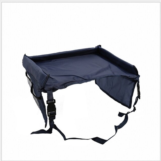 Детская автомобильная подносная пластина портативная водонепроницаемая столовая дети детская игра ручка автомобильное сиденье детские мультфильмы игрушки хранение забор детская игра (синий)