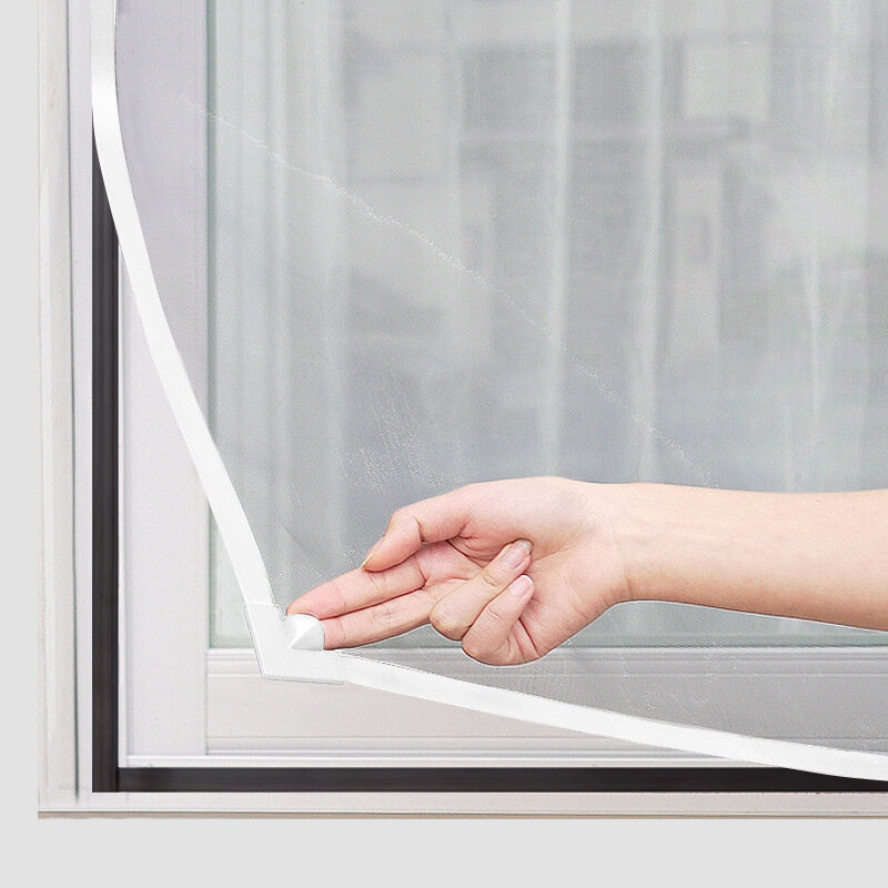 Магнитная сетка для окон PP Nano, невидимая москитная сетка, самозакрывающаяся магнитная сетка для дома