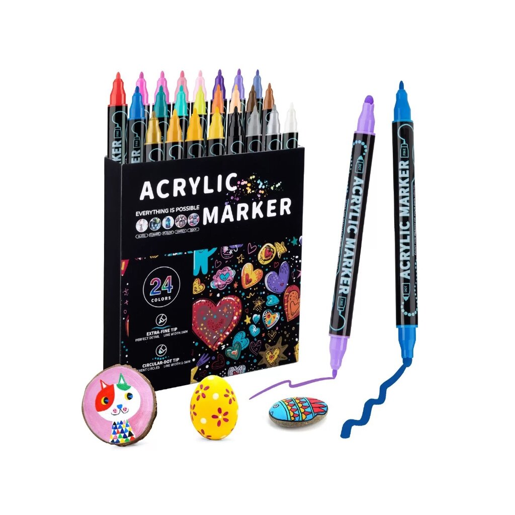 Маркеры для рисования в подарок подросткам, для стекла и керамики