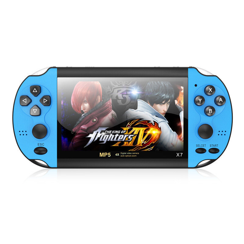 X7 Двухджойстиковая портативная игровая консоль с HD большим экраном, портативная игровая консоль PS1, ретро мини-аркада