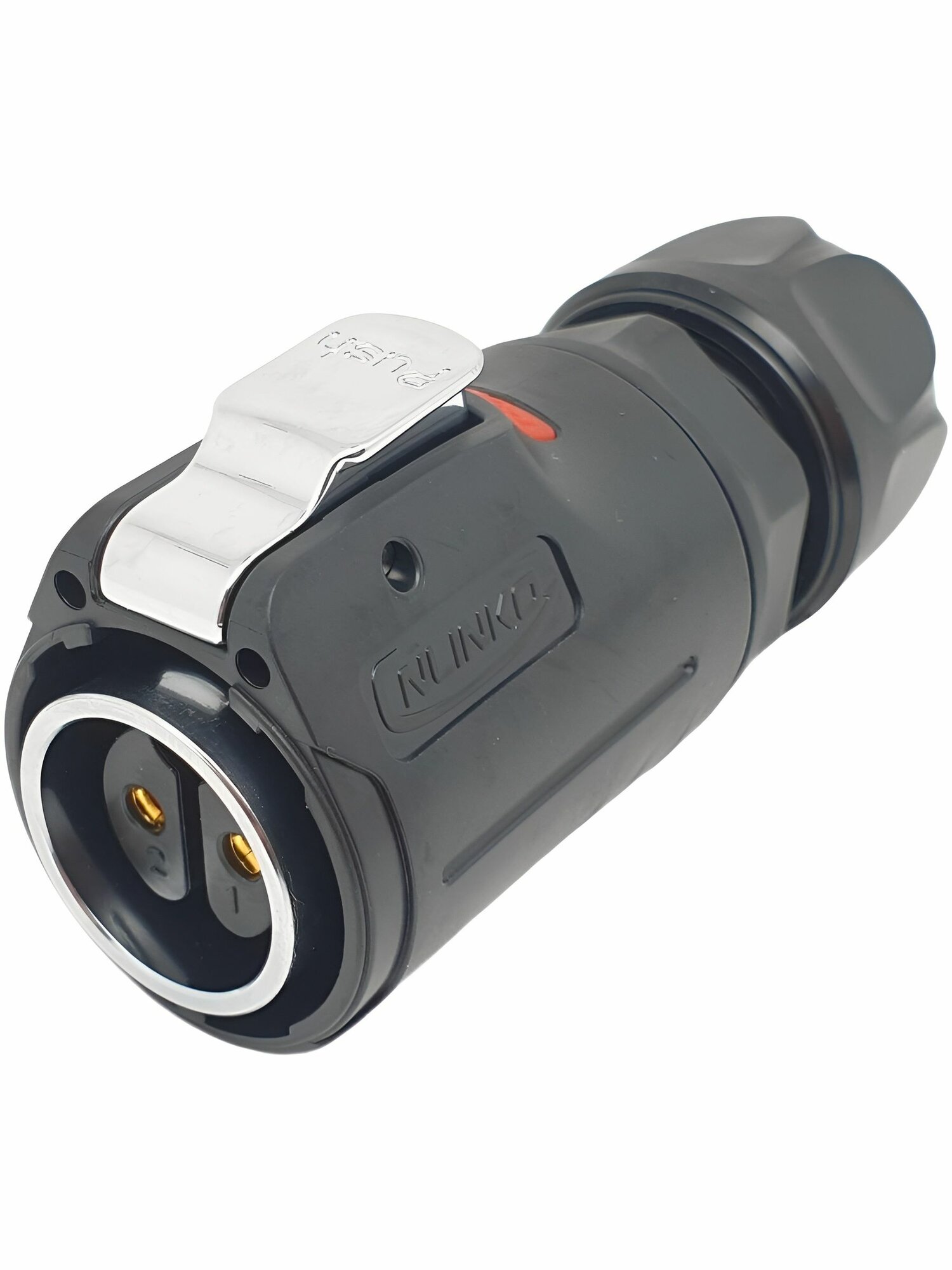 Разъем CNLINKO LP-24 2-пиновый, 2pin, мама, IP67, штекер