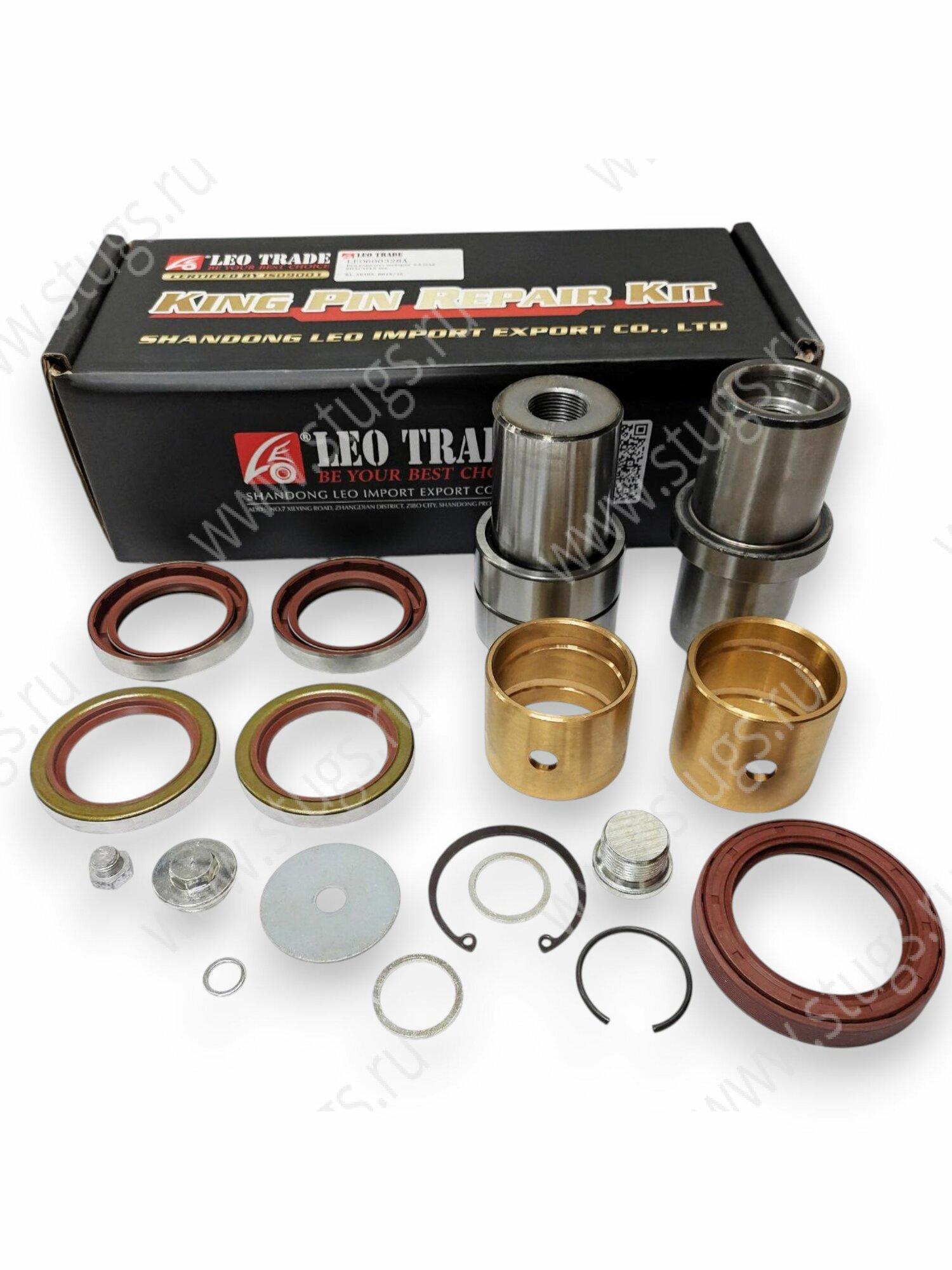 Шкворень SHACMAN комплект на ось 6x6 LEO 81.36305.0015+0016