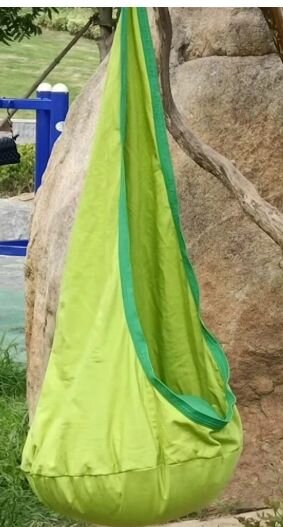 Гамак кокон детский подвесной для шведской стенки / Кресло качели садовое с подушкой