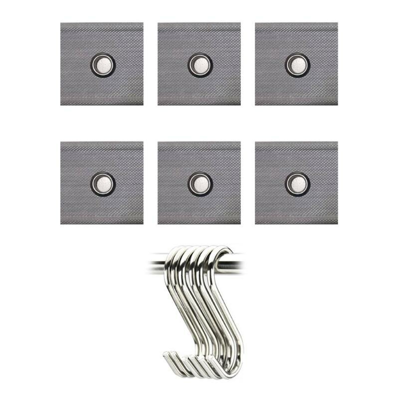 Комплект для установки тента с люверсами, Серый