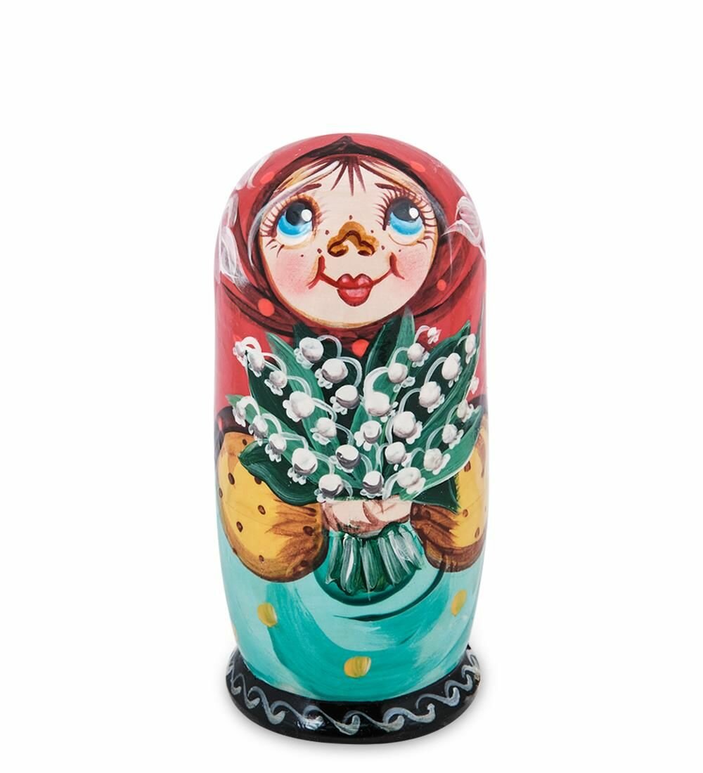 Матрешка 5м "Фрося" мал. A2188558 Народные промыслы, Дерево липа, краски, лак