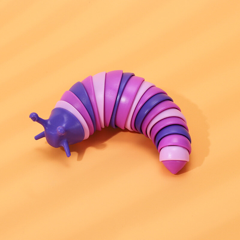 Игрушка-слизень 3D Rainbow, декомпрессионный фиджет, сенсорное снятие стресса, гибкая ручная игрушка для снятия тревожности и концентрации внимания
