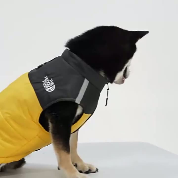 Одежда для животных/попона теплая для собак, Унисекс,4XL, желтый