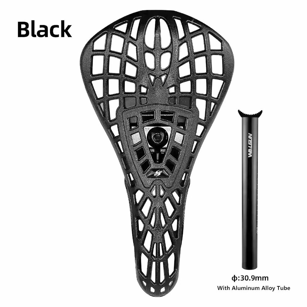 Wildside Road MTB BMX Велосипедное седло черное/красное/синее Черный, BK Aluminum 30.9