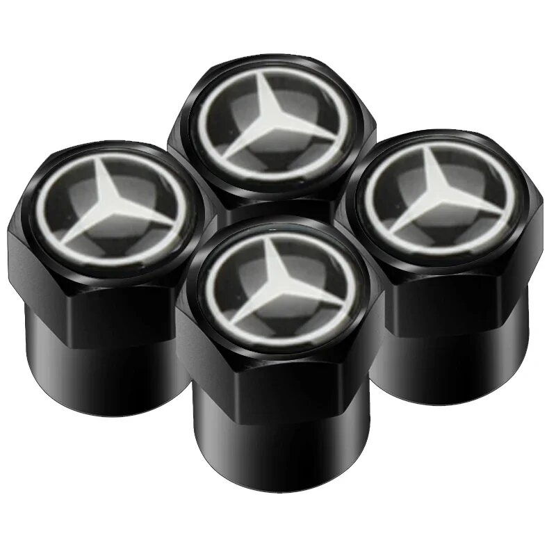 4 шт, чехол с автоматической эмблемой для Mercedes Benz B/C/E/S Class A Class C200L GLC GLK, новый CLA GLA Style 2 Black