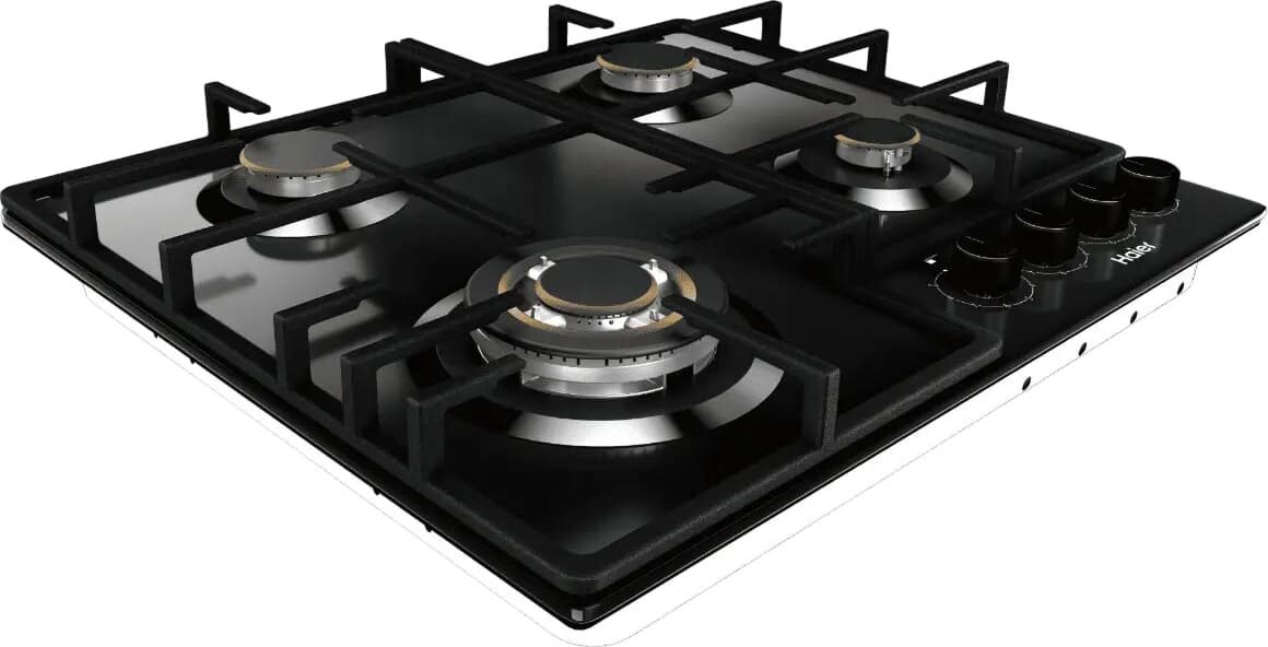 Встраиваемая газовая независимая варочная панель Haier HHQ-G64CAQB