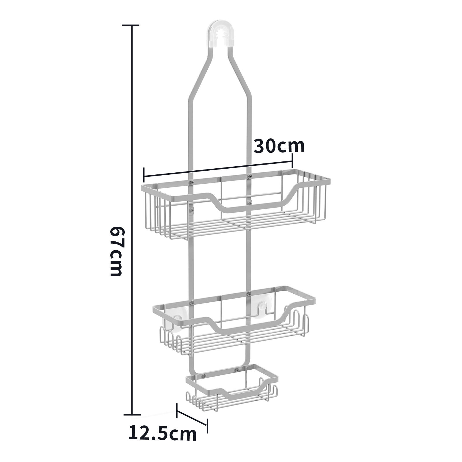 Кросс-бордерная полка для душа Amazon, полка для хранения в ванной, настенная полка для ванной без сверления
