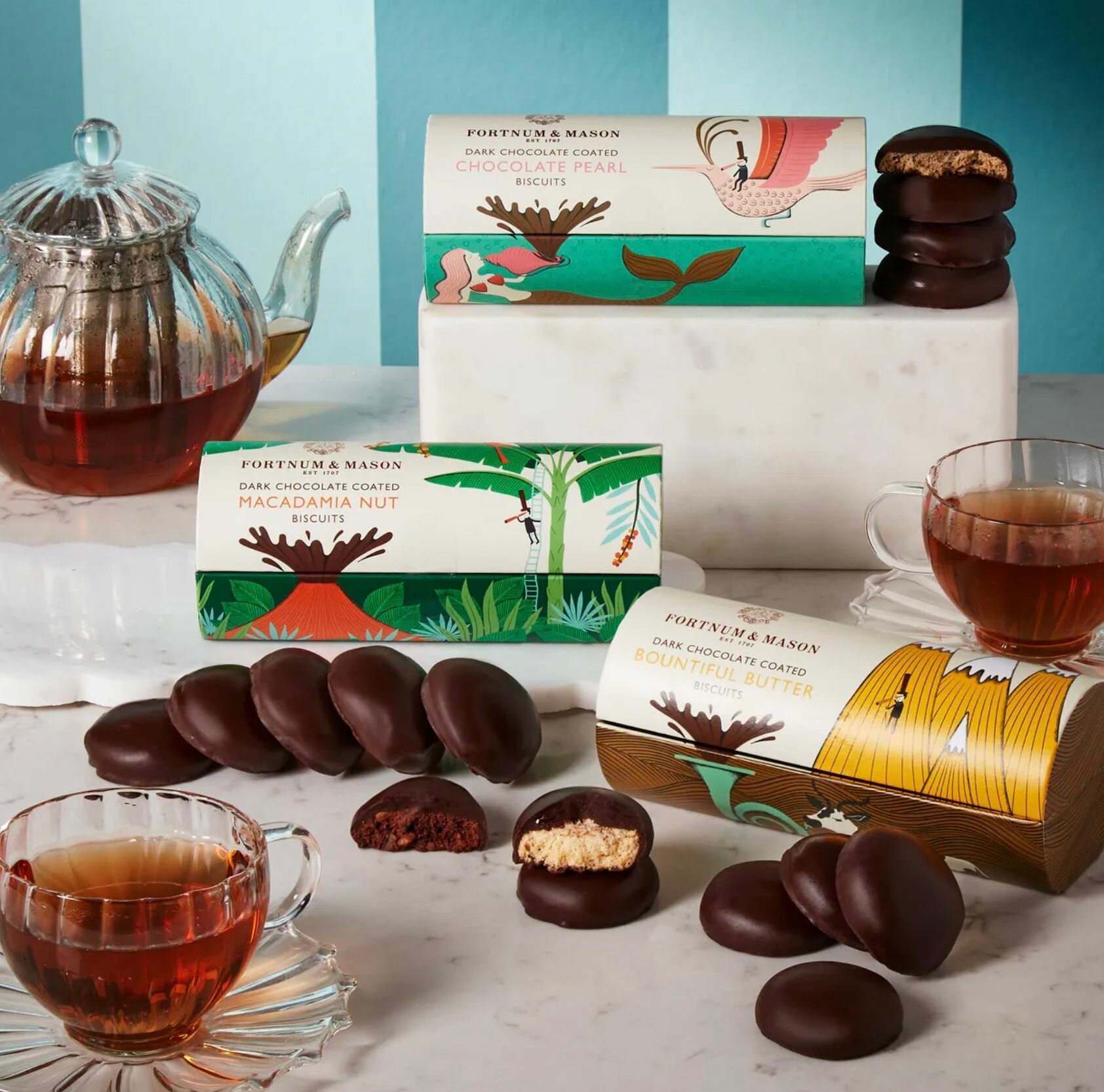 Набор из 3x пачек печенья Fortnum & Mason