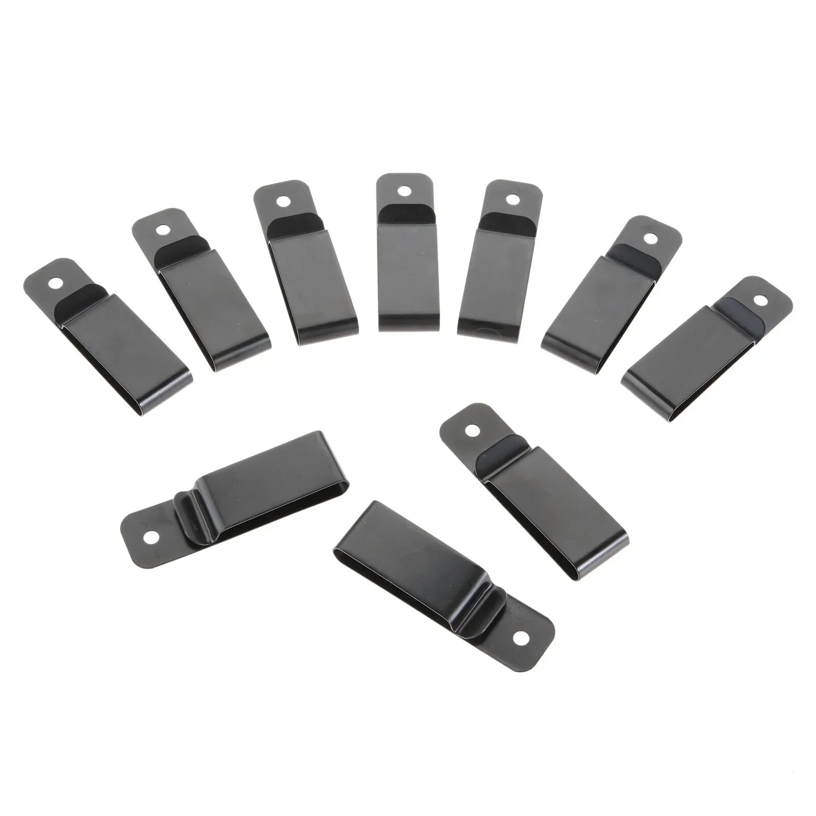 10 шт./лот пружинная пряжка зажим для ношения карманов кошелек брелок для ключей однотонные железные зажимы для талии EDC инструмент подходит для кобур ремень подарок