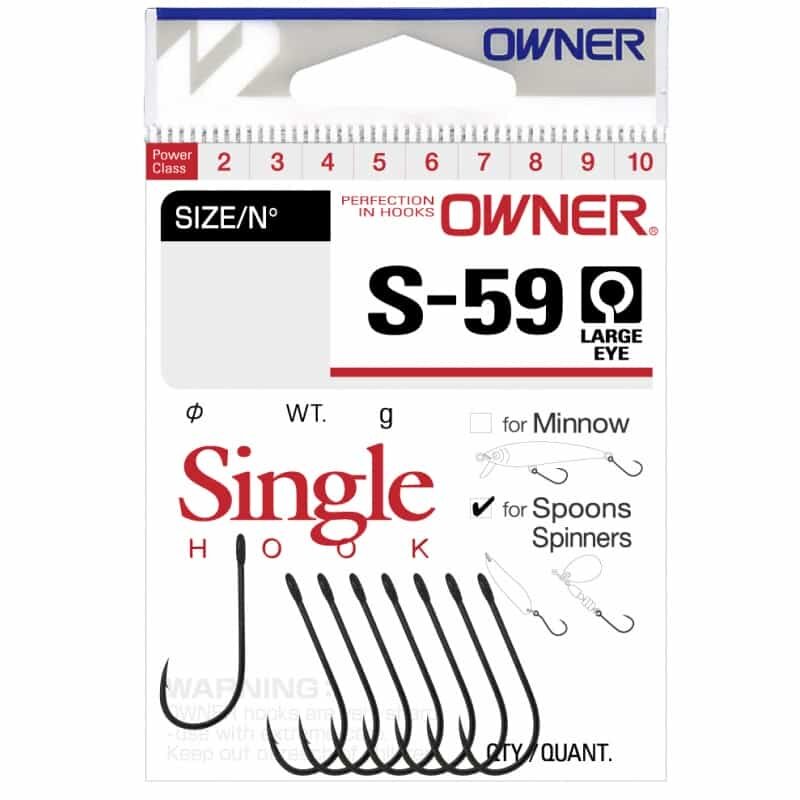 Крючки OWNER 51580 S-59 BC №4 7шт большое ушко