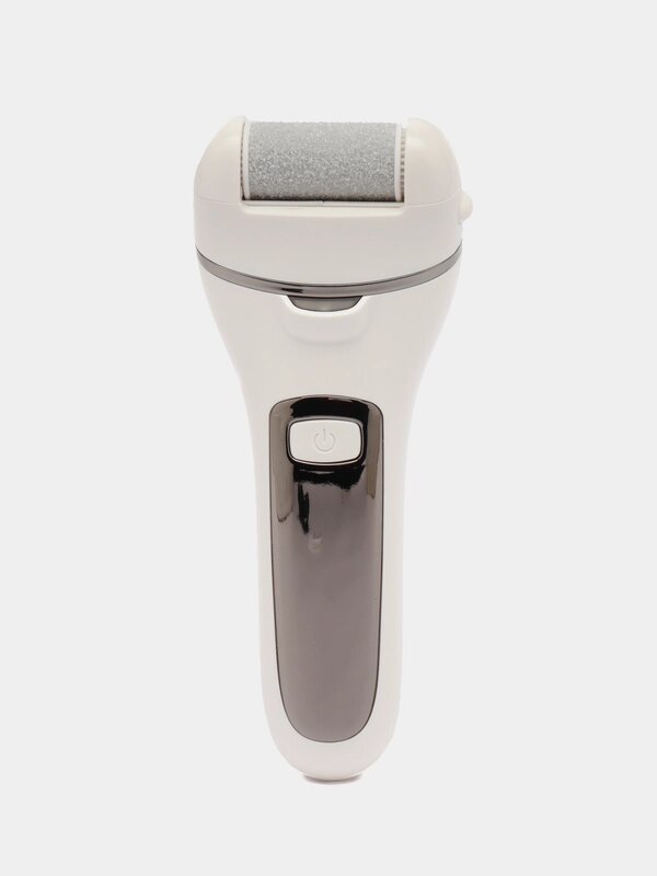 Пилка для пяток роликовая электрическая пемза, с тремя насадками для удаления мозолей