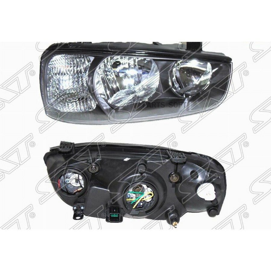 Фара HYUNDAI ELANTRA 00-03 черная от официального дистрибьютора, SAT, артикул ST2211126BRLDE2
