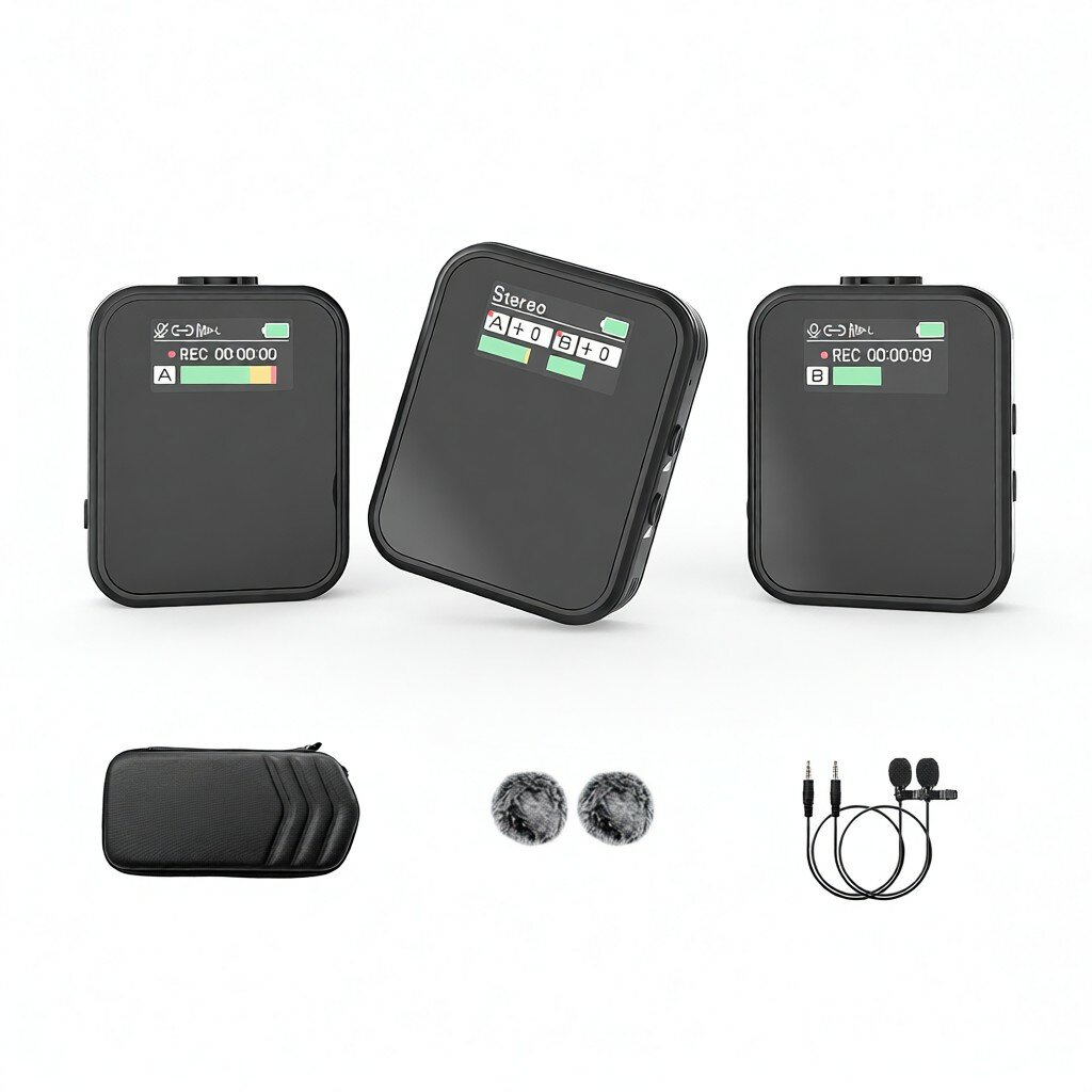 SYNCO G2MAX 1-Trigger-2 Система беспроводного микрофона 2.4G Клип-он Микрофон Дальность передачи 200M Встроенная память 8GB TFT экран для смартфона Камера Видеокамера Влог Livestream Интервью Видео