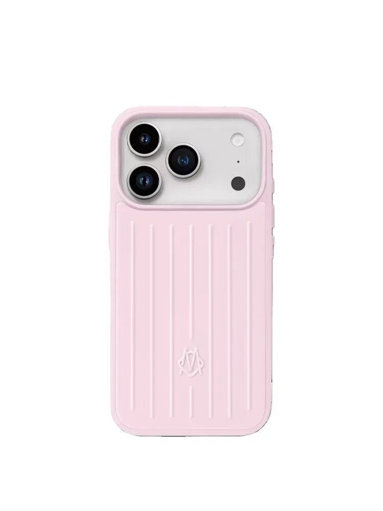 Чехол RIMOWA Case for iPhone 17 Pro Max поликарбонатС магнитным креплением, поддерживает беспроводную зарядку-Pозовый