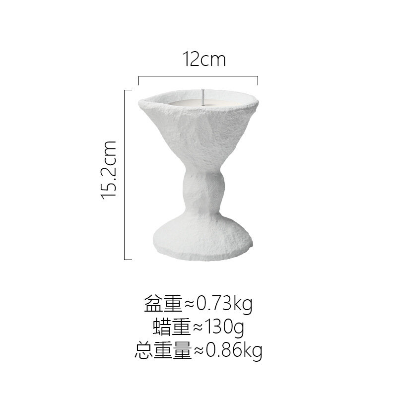 Скандинавский минималистичный керамический домашний ароматерапевтический подсвечник, DIY пустой подсвечник, держатель для свечей, украшение, контейнер для соевого воска, прямая трубка