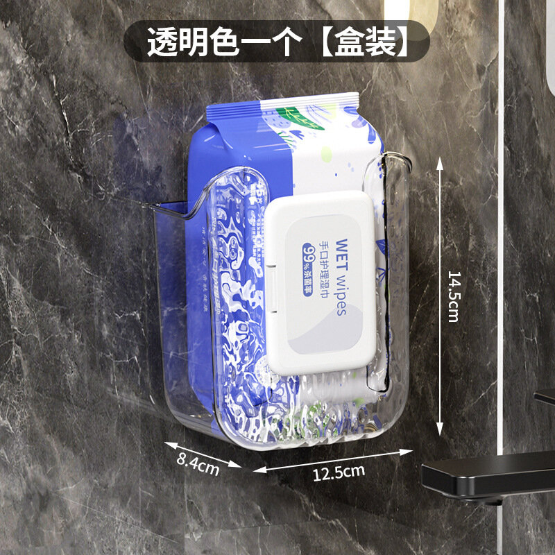 Легкая роскошная настенная коробка для хранения салфеток, коробка для влажных салфеток для дома, кухни, ванной, без сверления, прочная, без следов