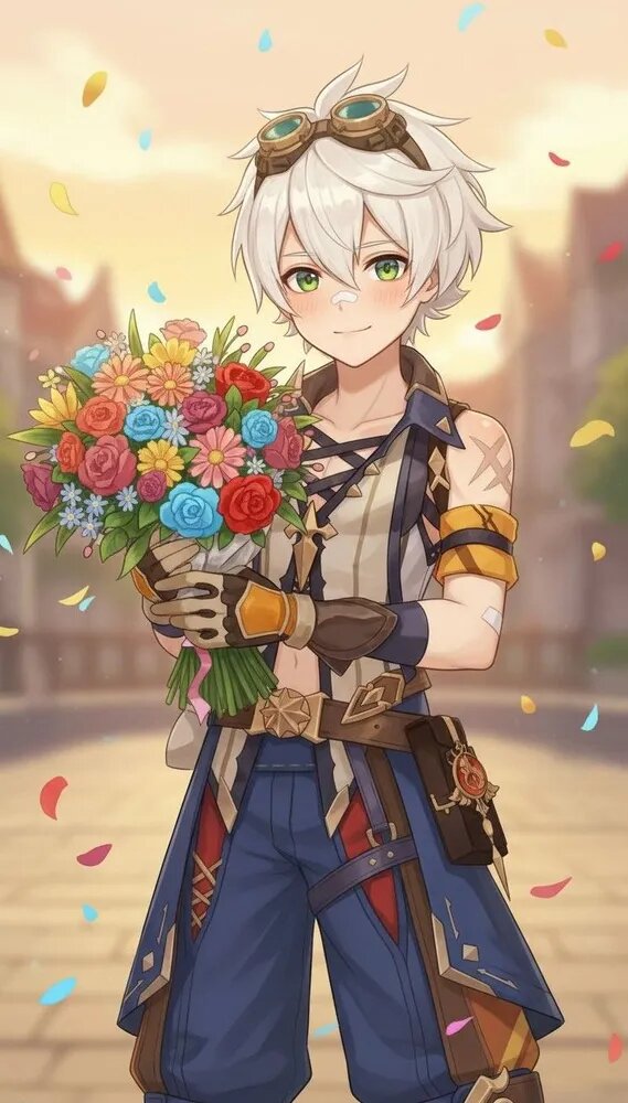 Алмазная Мозаика "Геншин Импакт" 40x50 См Алмазная Вышивка / Картина Стразами Подарков / Украшения