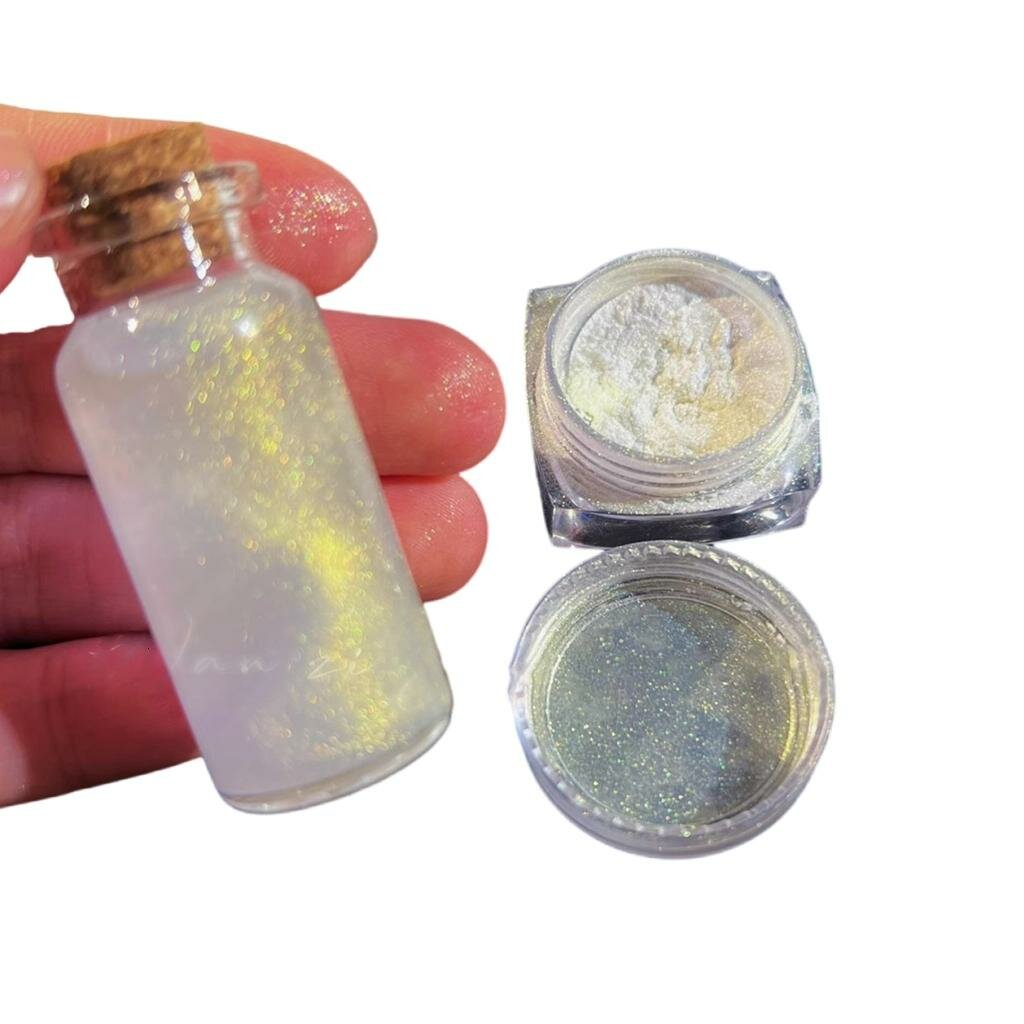 Перламутровая слюда для украшений из смолы, Aurora White