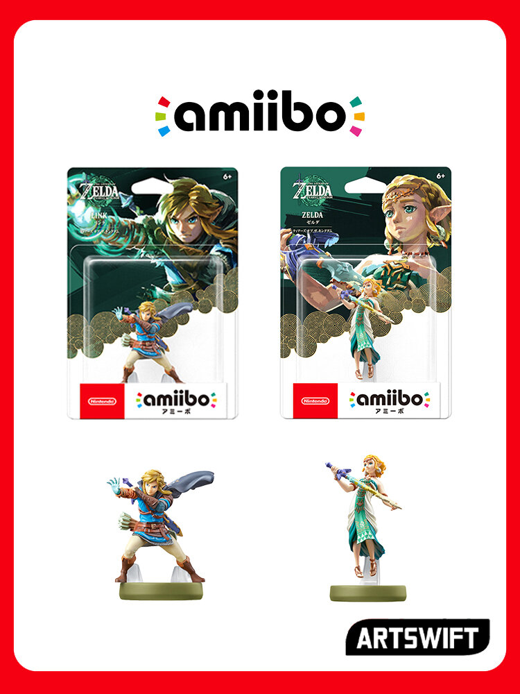 Nintendo amiibo Фигурка LINK+ ZELDA- Tears of the Kingdom (The Legend of Zelda Collection) Asian Version ARTSWIFT