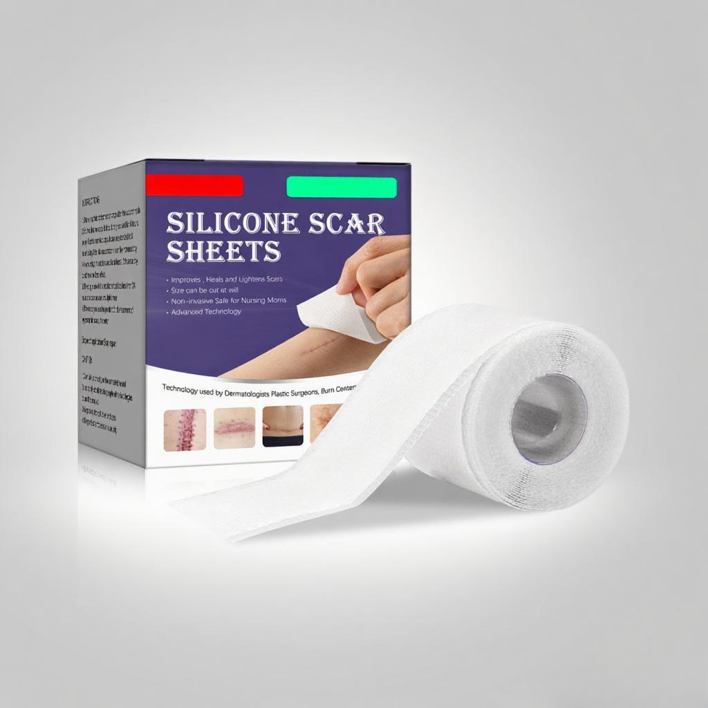 1 Рулон Силиконовых Пластин от Шрамов Ремонт Ран Наклейки от Шрамов Многоразовые Долговечные Глубокий Ремонт Осветление Шрамов