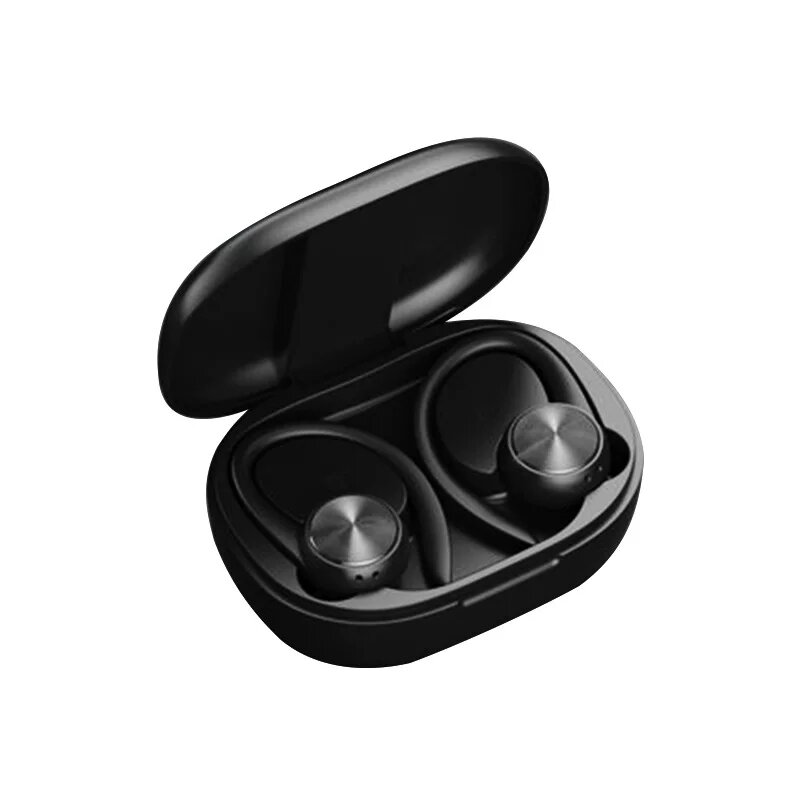Беспроводные наушники TWS Bluetooth 5.0 с влагостойким дизайном, шумоподавлением и цифровым дисплеем - Черный