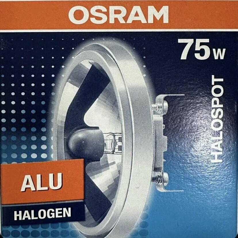 Лампа галогенная OSRAM 41840 FL HALOSPOT 111 75W 24° 12V G53 4050300011783