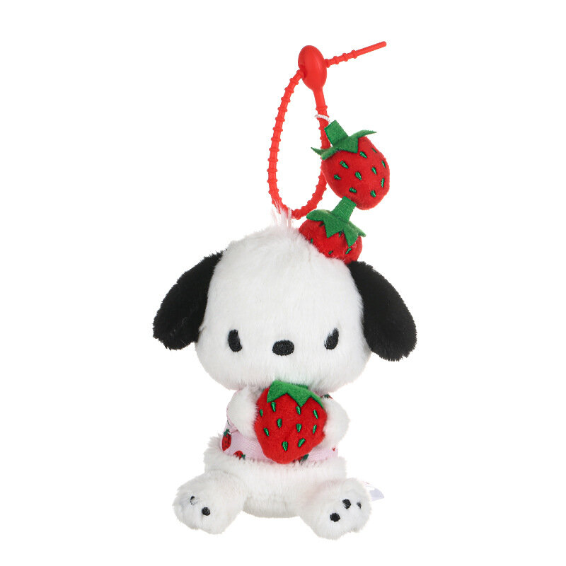 Официальный плюшевый брелок Sanrio Hello Kitty, My Melody, Kuromi, Cinnamoroll, Pochacco, милый мультяшный подвес