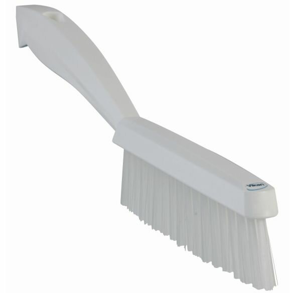 Щетка ручная узкая с короткой ручкой Vikan, Дания, 300 мм, супер жесткий ворс, белый