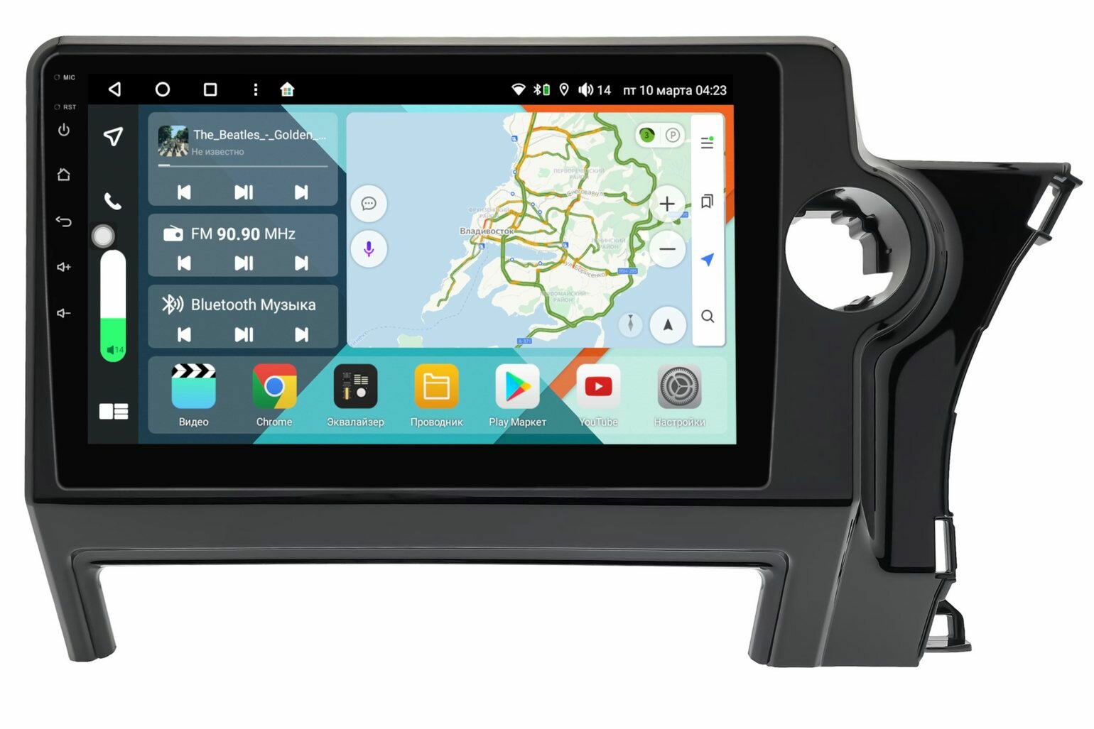 Магнитола Toyota Noah Voxy 2022+ Тип 2 10 дюймов, 4/64GB, 8 ядер, DSP, 4G, Android 10 / Wide Media