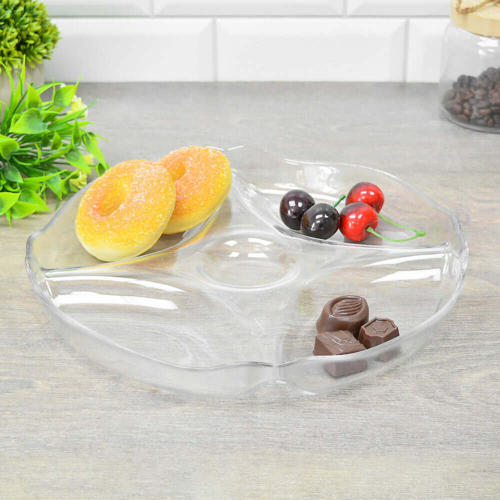 Менажница 4-х секционная d302мм h42мм "Basic"