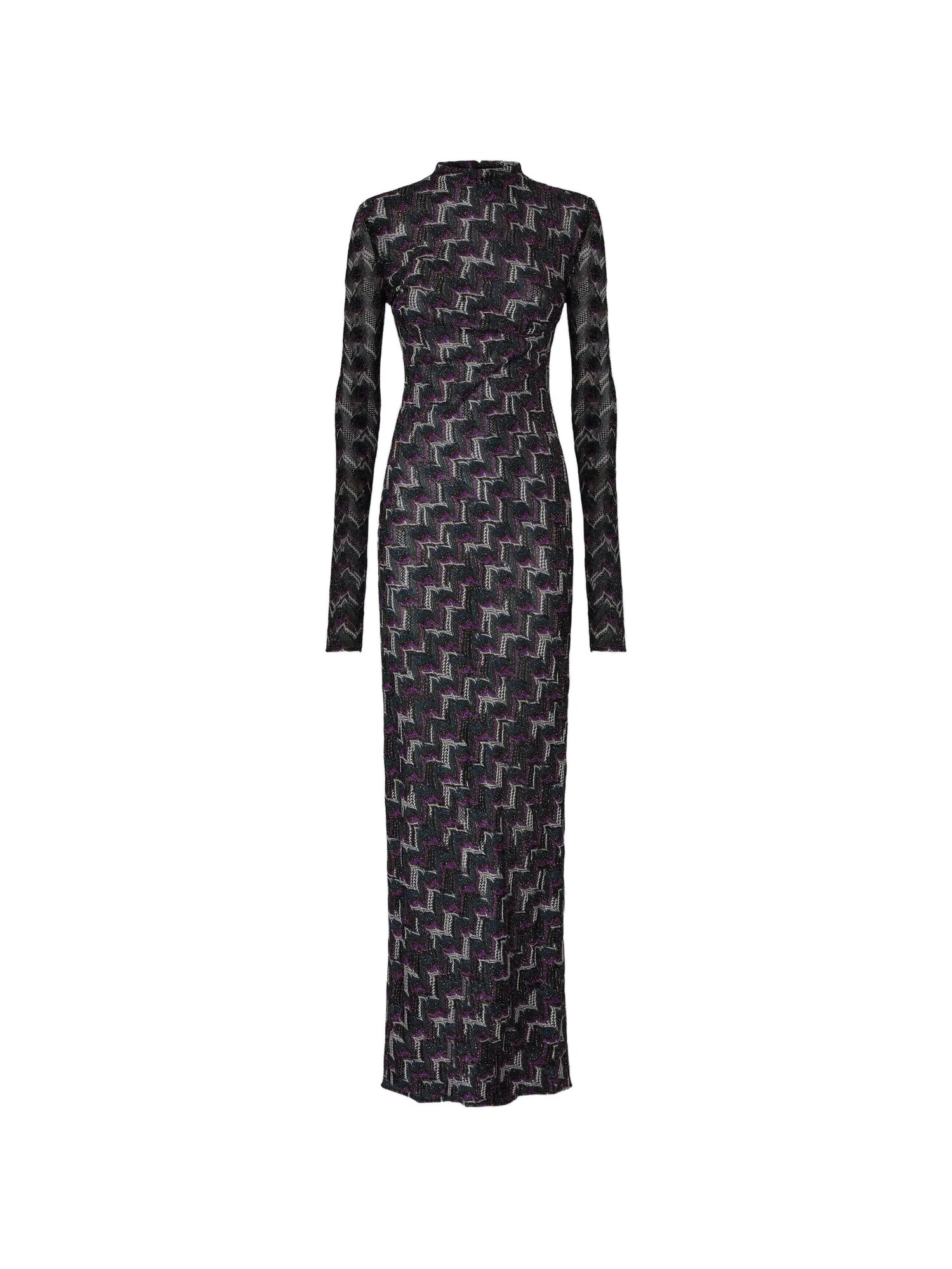 Платье Long-sleeve patterned maxi dress