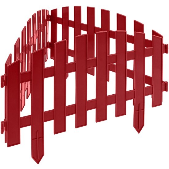 Забор декоративный Palisad 28 x 300 см, терракот 65015