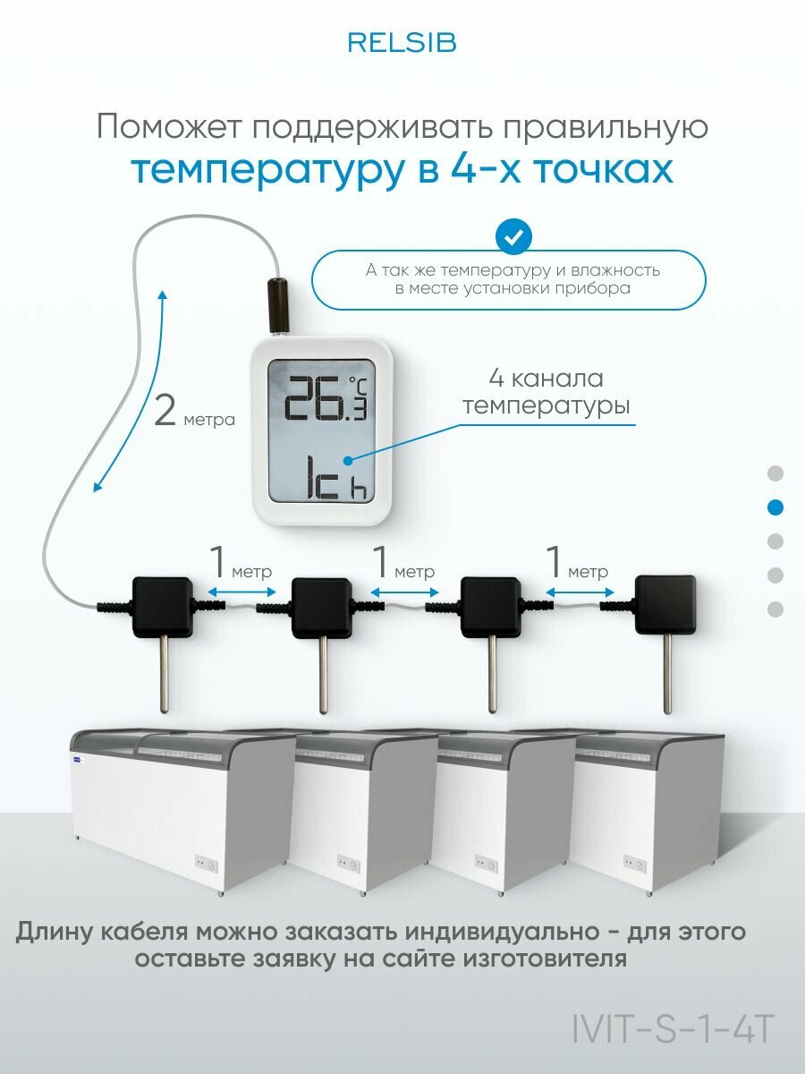 Термогигрометр электронный с поверкой, Рэлсиб IVIT-S-1-4T-PVR, домашняя погодная станция, гигрометр комнатный