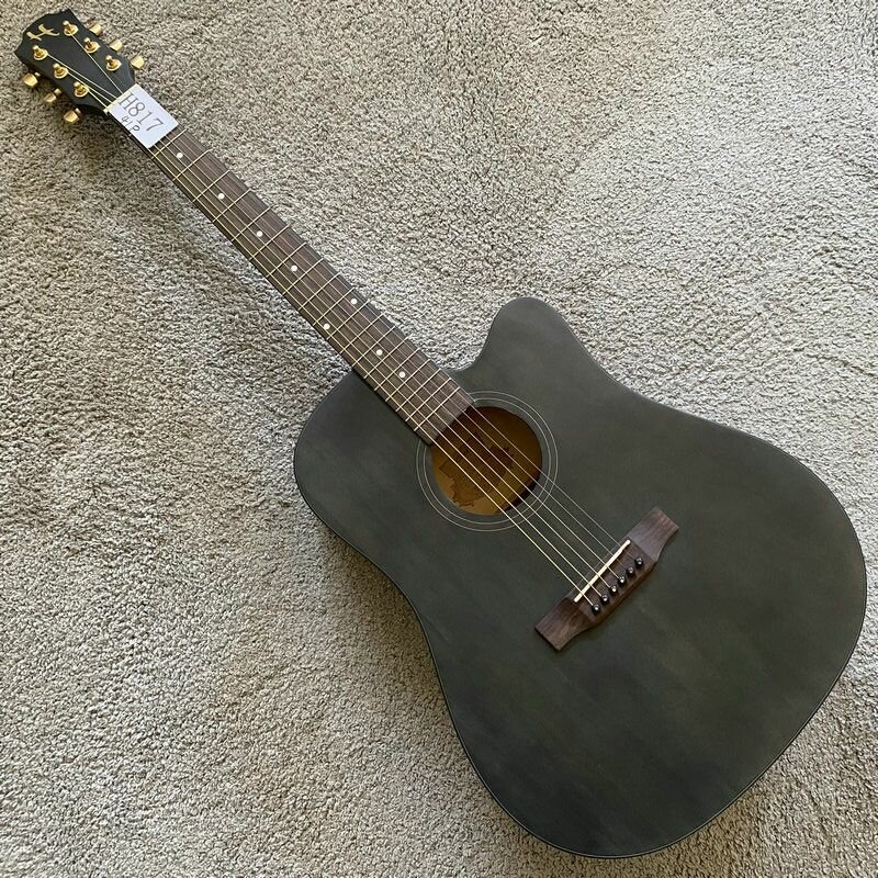 Акустическая гитара Hohner (Германия) 41" прозрачно-чёрная Липа Для начинающих В комплекте струны