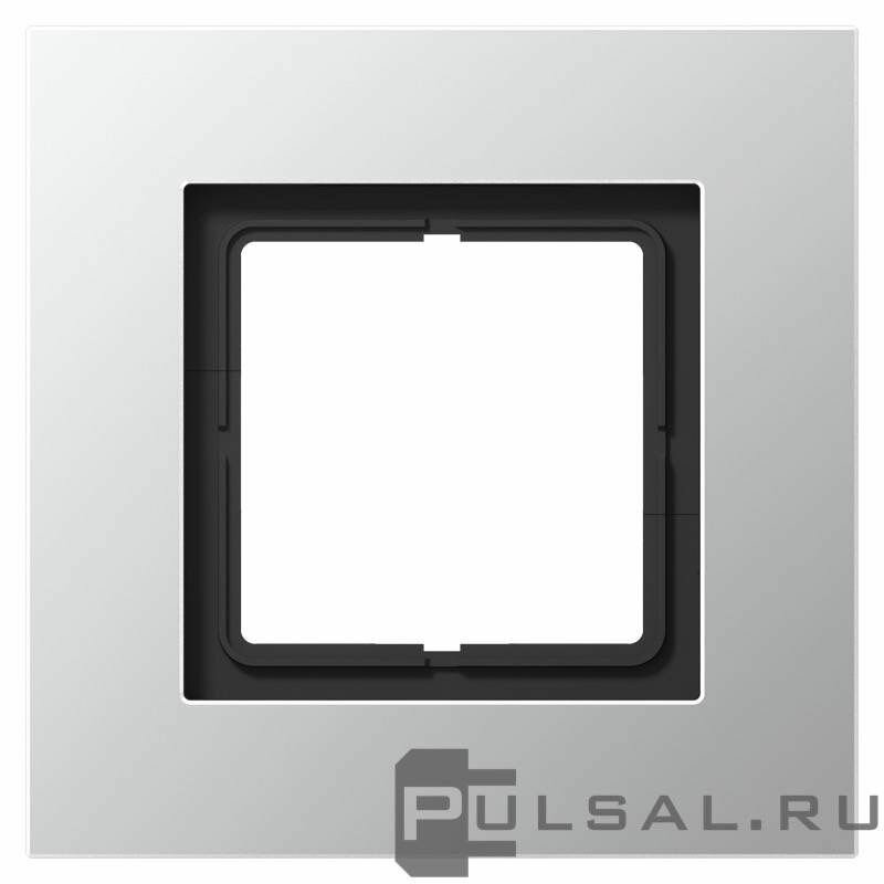LSP981AL Рамка 1 пост вертикальная горизонтальная металл алюминий LS plus