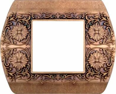 Рамка FEDE 1 пост горизонтальная металл медь состаренная (rustic copper) Sanremo